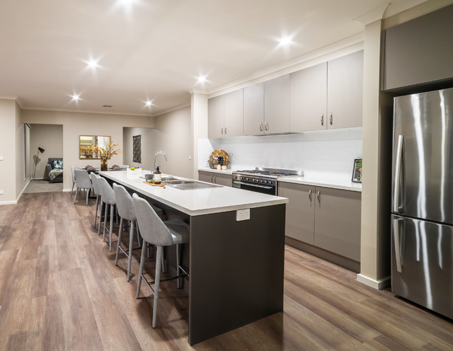The Dignity display home, Traralgon - Contemporary - Kitchen ...