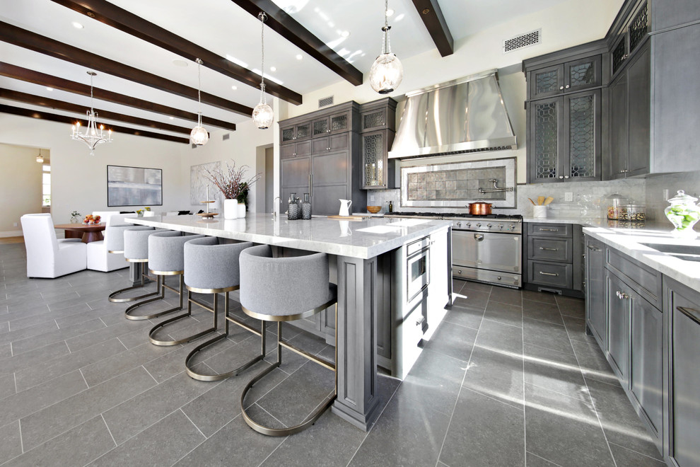 The Italianate - Mediterranean - Kitchen - Los Angeles - by AYC Design ...