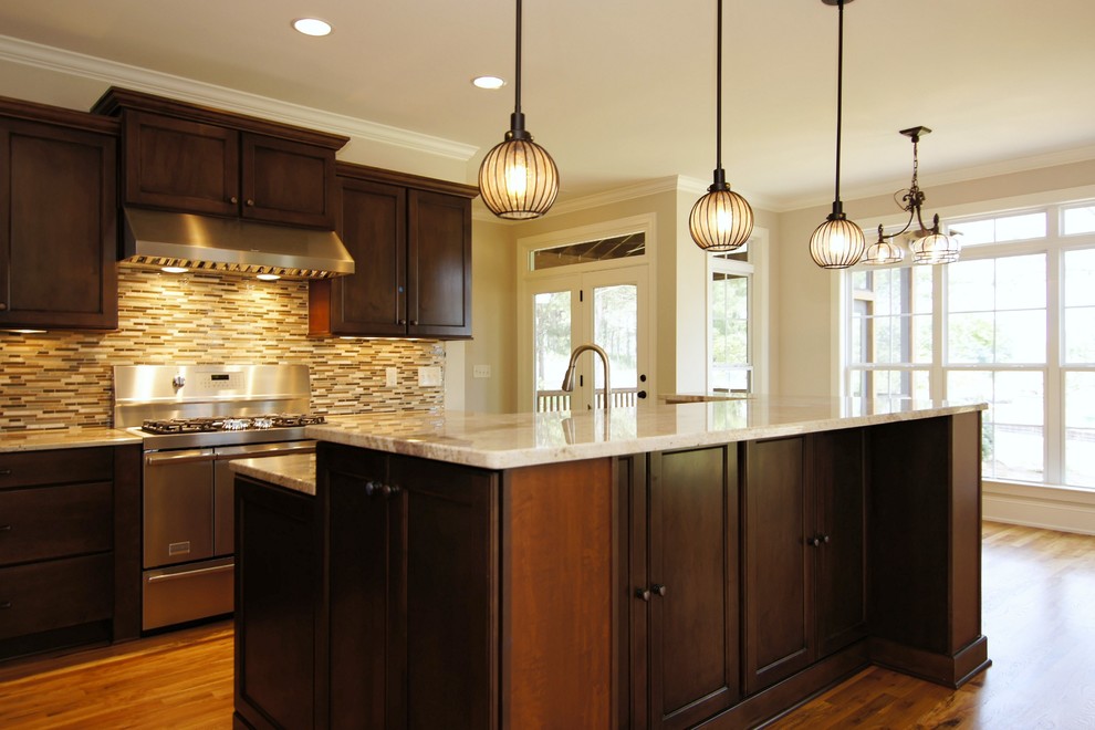 The Madison kitchen built by Homes by Dickerson in Raleigh, NC ...