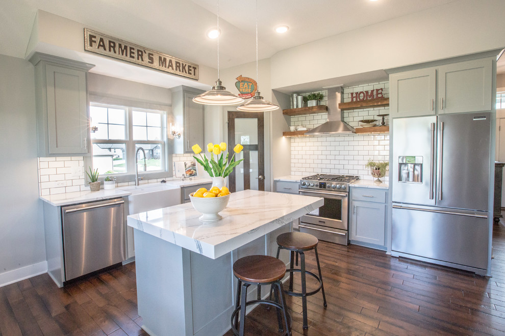 The Magnolia - Farmhouse - Kitchen - Kansas City - by Gary Kerns Home ...