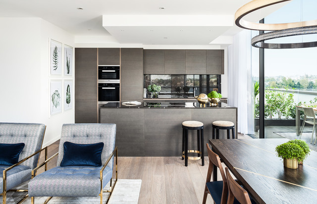 The Maple Building: Penthouse - Contemporary - Kitchen - London - by ...