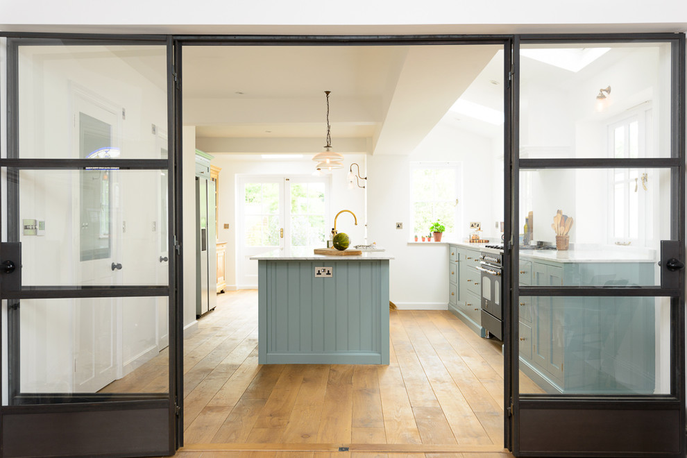 The Trinity Blue Kitchen by deVOL - Kitchen - Other - by deVOL Kitchens ...