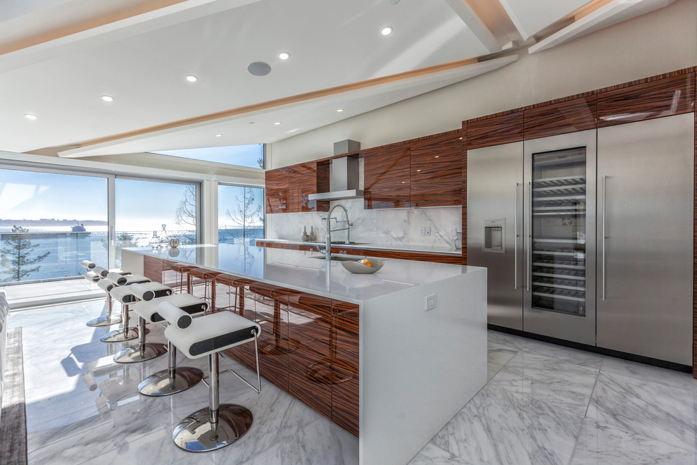 The Waterfront Views - Contemporary - Kitchen - Vancouver - by ...