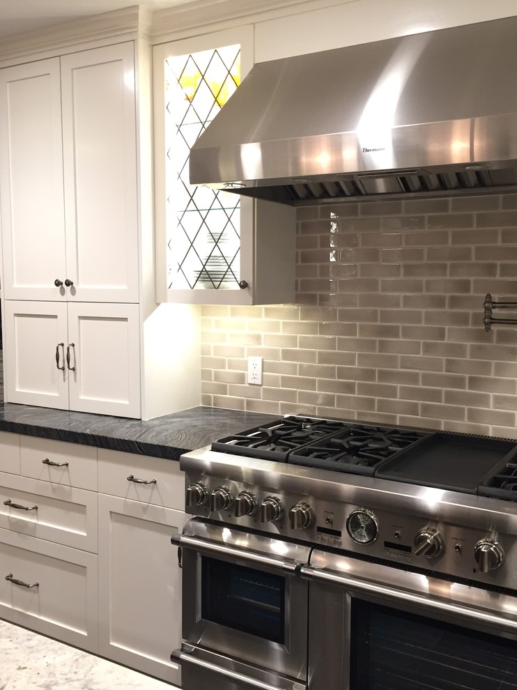 Thermador range with steam oven - Transitional - Kitchen - Los Angeles ...