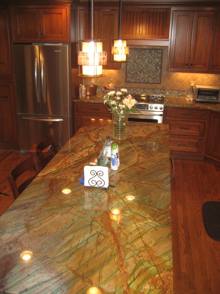 This is a granite Countertop called Blue Louise (even though it's more ...
