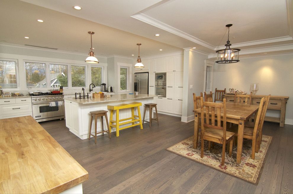 three storey addition with new kitchen and master suite - Traditional ...