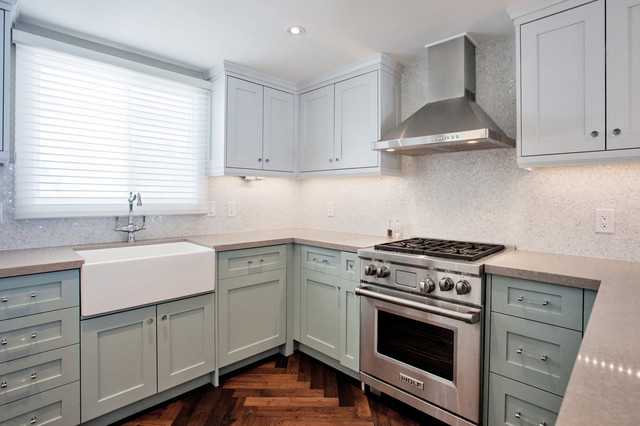 Tiffany Blue Kitchen - Contemporáneo - Cocina - Toronto - de Madison ...