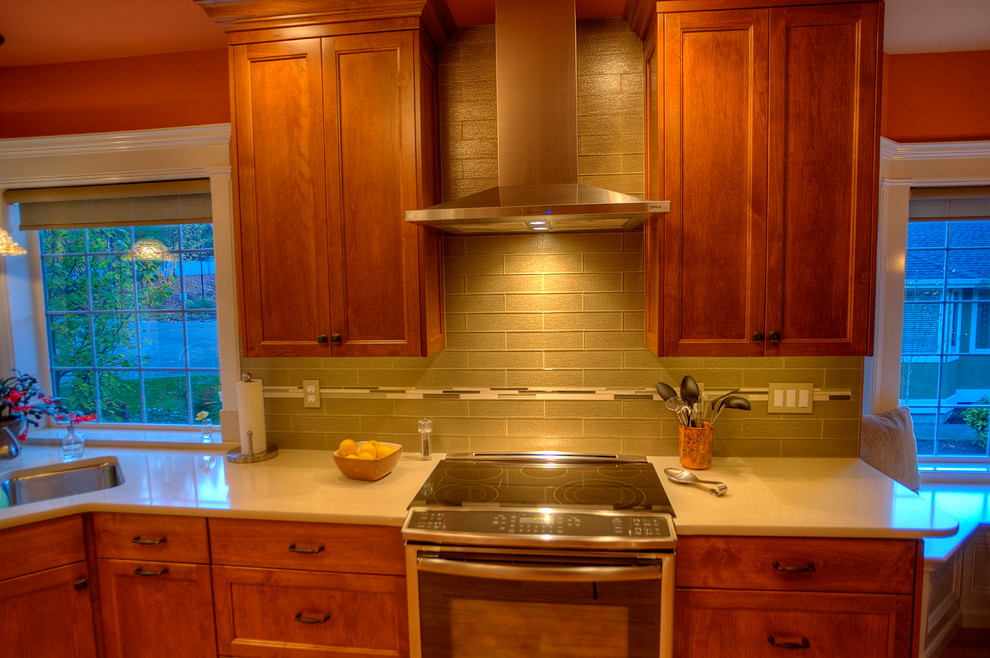 Tile Backsplash - Transitional - Kitchen - Seattle - by ctm Remodel ...
