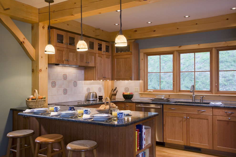 Timber frame kitchen designs - Traditional - Kitchen - Denver - by ...