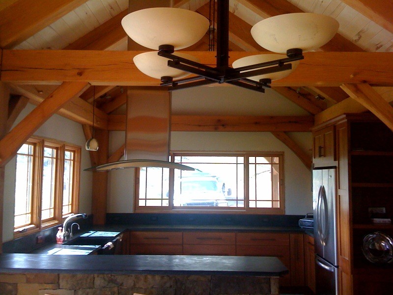 Timber frame kitchen designs - Traditional - Kitchen - Denver - by ...