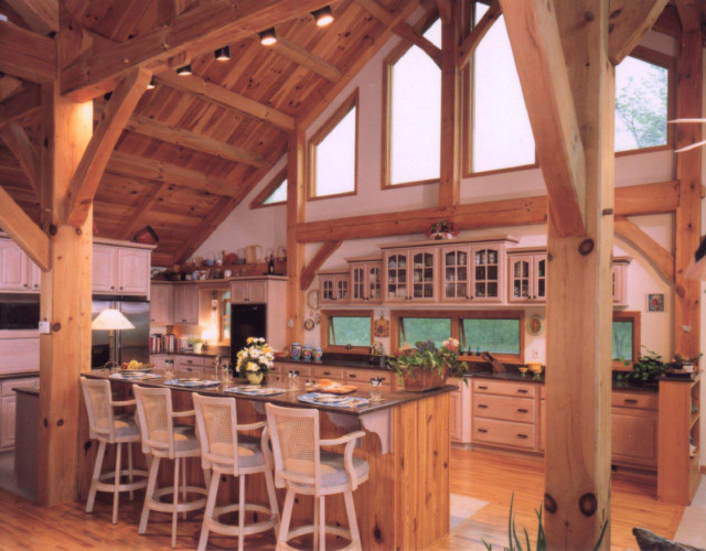Timber Frame Kitchen - Ecléctico - Cocina - Otras zonas - de Goshen ...