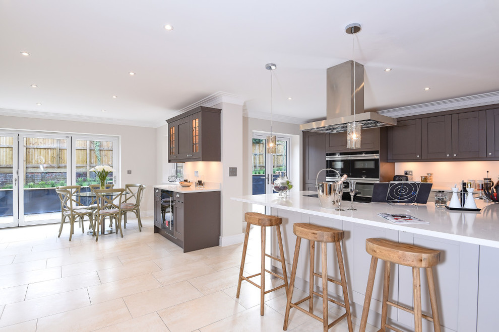 Timeless Grey Kitchen Diner - Traditional - Kitchen - Berkshire - by ...