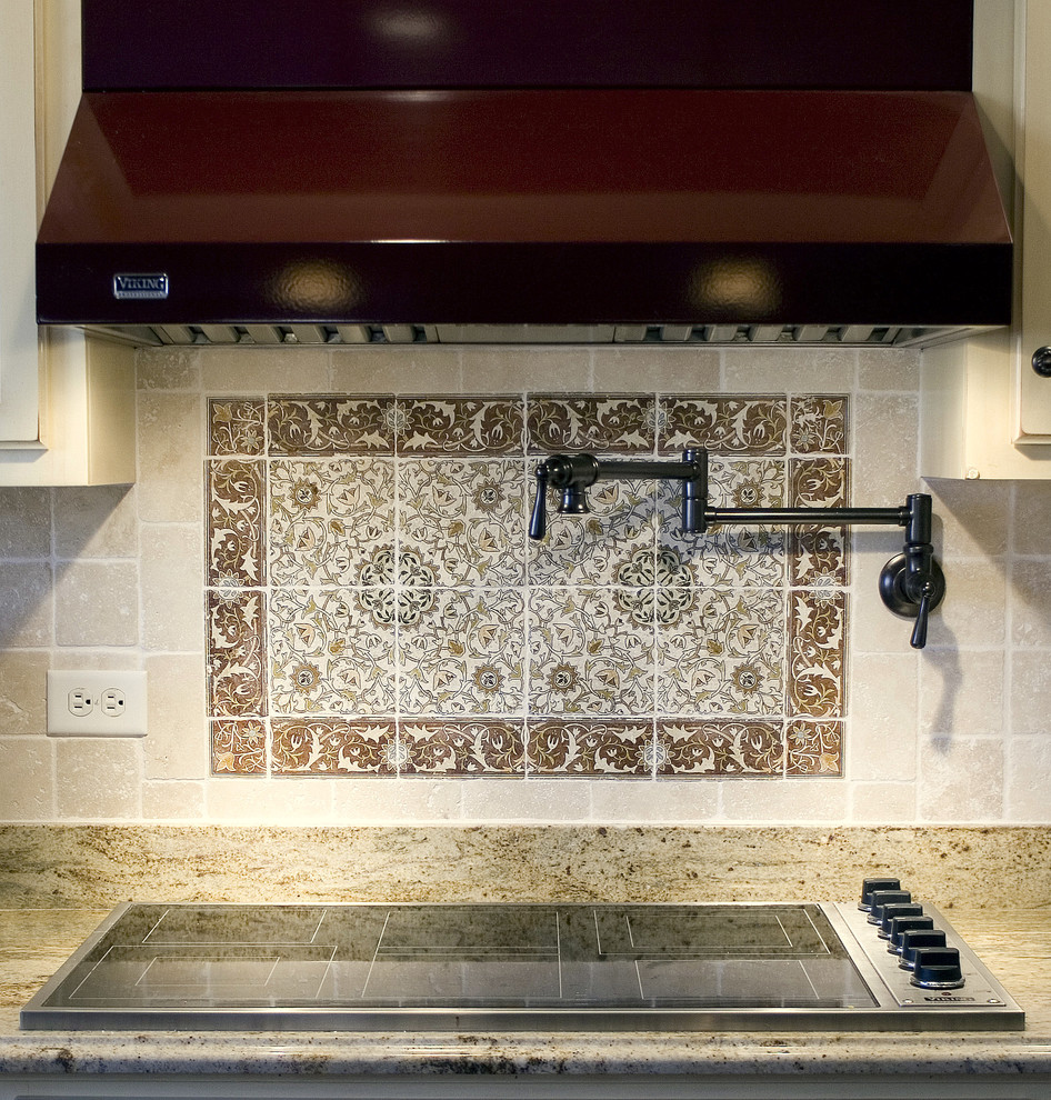 Timeless mural backsplash - Traditional - Kitchen - Chicago - by ...
