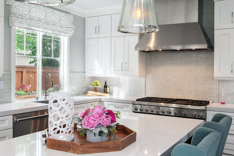 Timeless White Kitchen - Contemporary - Kitchen - Denver - by Signature ...