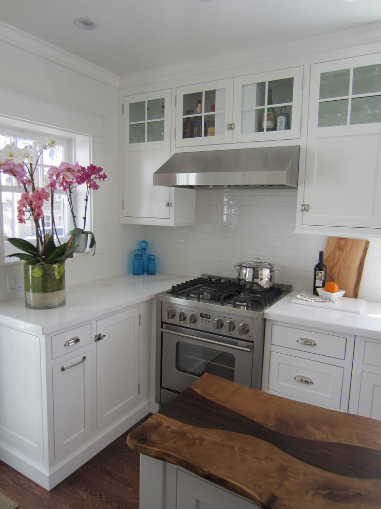 Tiny white kitchen - Traditional - Kitchen - Los Angeles - by User | Houzz