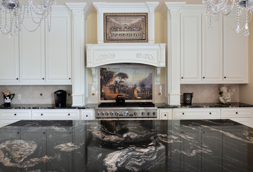 Titanium granite kichen - Traditional - Kitchen - Dallas - by Levantina ...