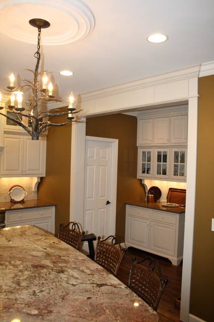 Traditional Aged White Kitchen - Traditional - Kitchen - Cincinnati ...