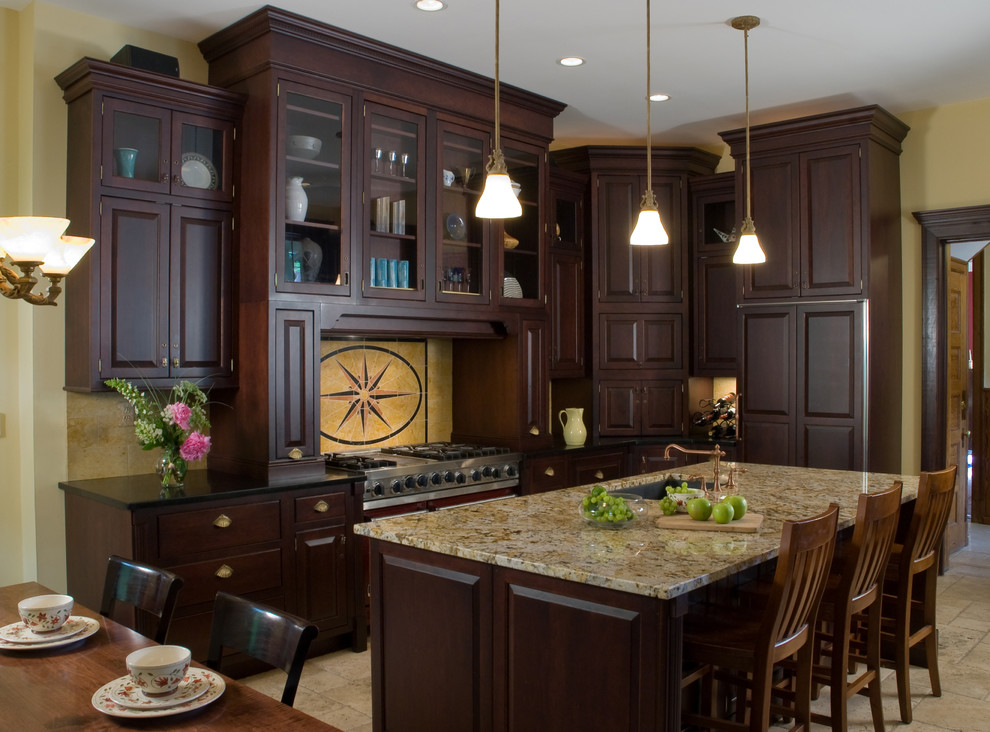 Traditional Cherry Kitchen - Traditional - Kitchen - Wichita - by ...