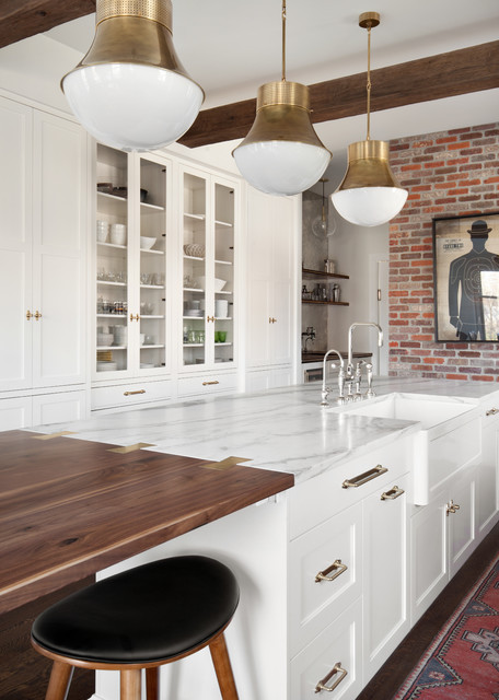 Traditional Elegance with a Farmhouse Twist - Eclectic - Kitchen - New ...
