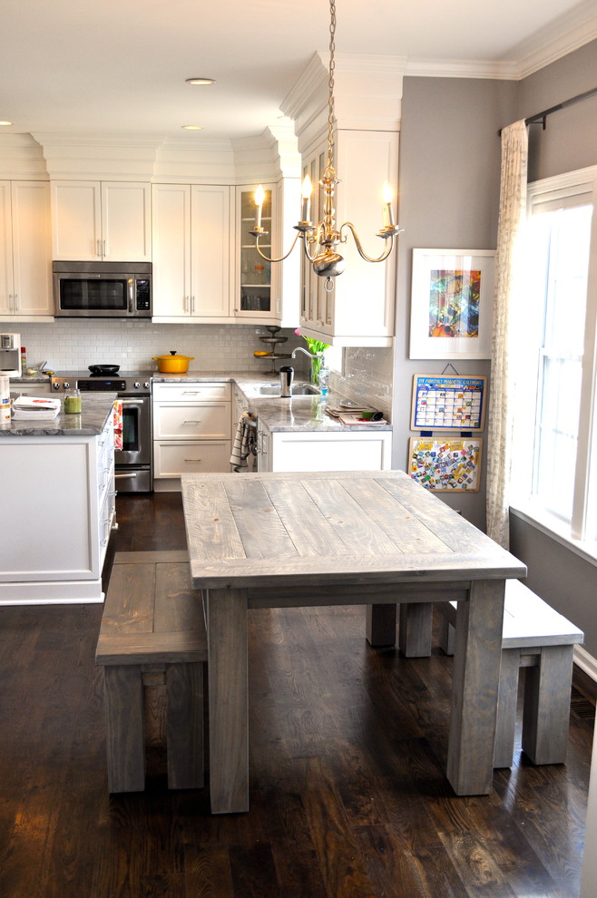 Traditional Farmhouse Table - Contemporary - Kitchen - Raleigh - by ...