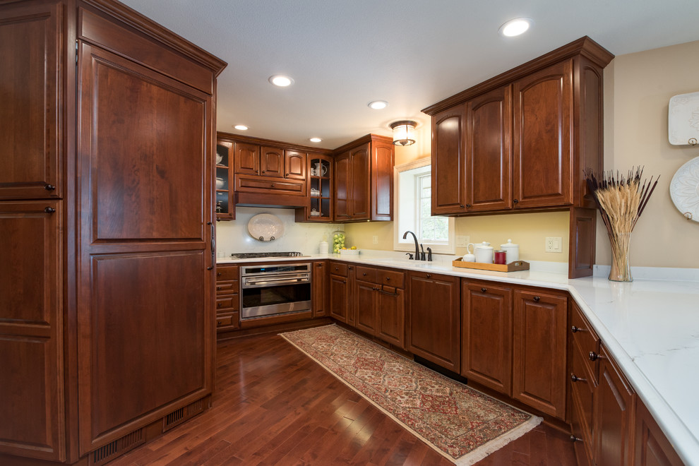 Traditional Kitchen with Cherry Raised Panel Doors - Traditional ...