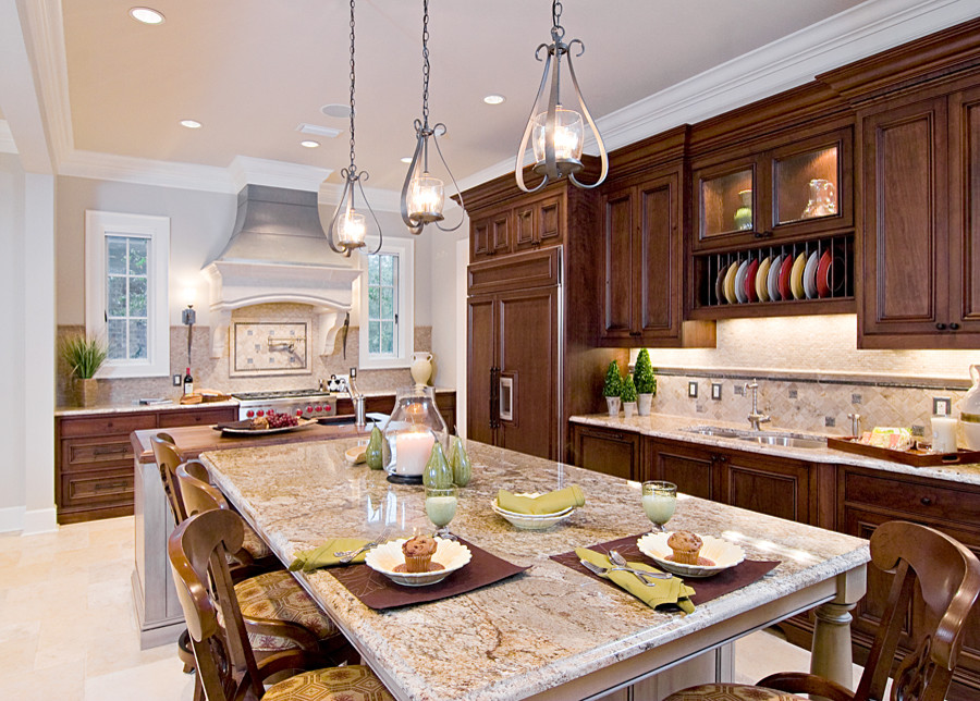 Traditional Kitchen with rich details - Traditional - Kitchen - Atlanta ...