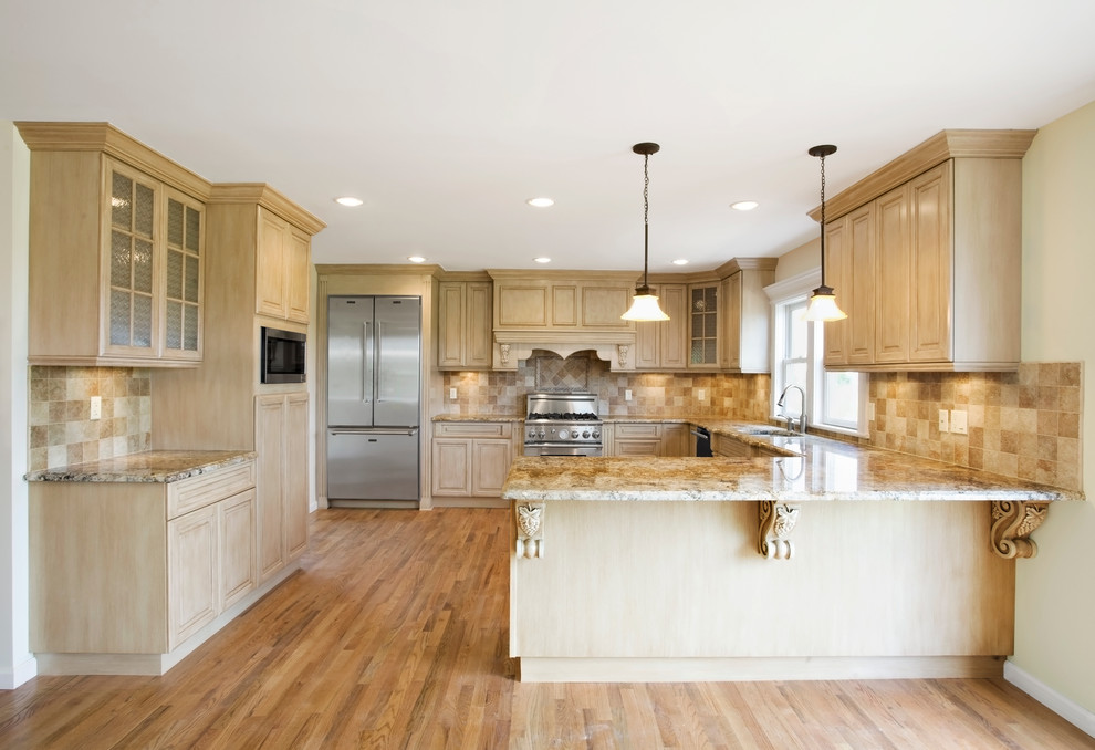 Traditional Open Concept Kitchen - Modern - Kitchen - New York - by ...