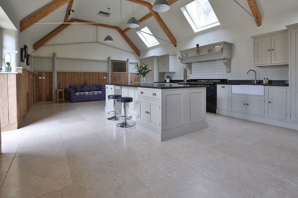 Traditional Shaker Style Farmhouse Kitchen, Burhill - Farmhouse ...