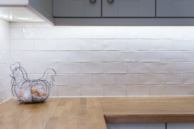 Traditional subway tiles - Clásico - Cocina - Kent - de Roots Kitchens ...