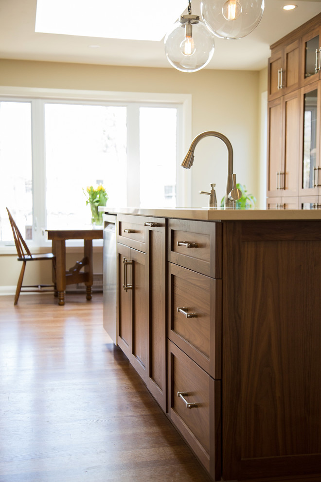 Traditional Walnut and White Kitchen - Traditional - Kitchen - Ottawa ...