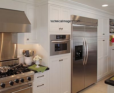 Traditional White Inset Kitchen - Traditional - Kitchen - Los Angeles ...