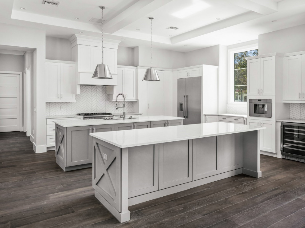 Transitional Custom Home in Keenes Pointe Country Club - Transitional ...