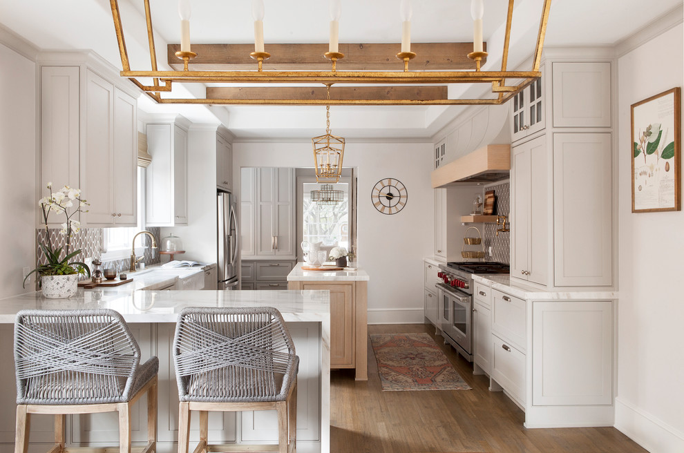Transitional Farmhouse - Farmhouse - Kitchen - Dallas - by Layered ...