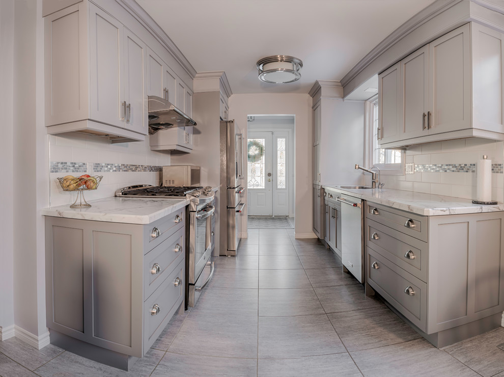 Transitional Galley Kitchen Remodel - Transitional - Kitchen - Toronto ...