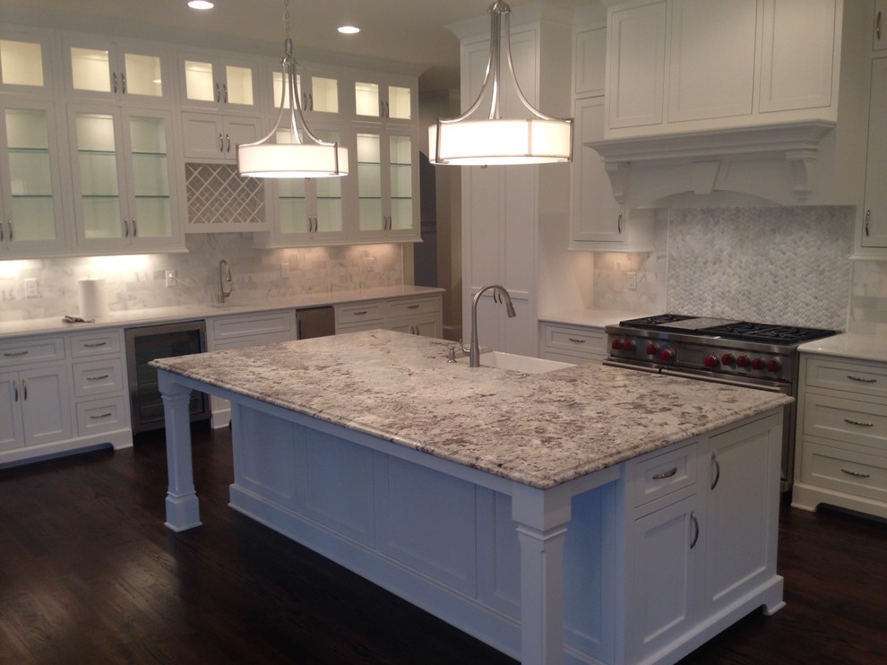 Transitional Kitchen: Alaskan White / Compac Alaska - Transitional ...