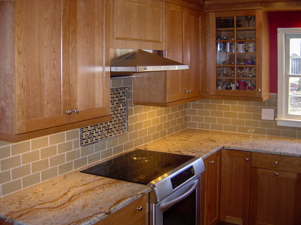 Transitional Remodeled Kitchen with Classic Maple Cabinets ...