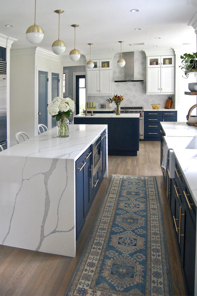 Transitional Style Tudor, Country Contemporary - Transitional - Kitchen ...