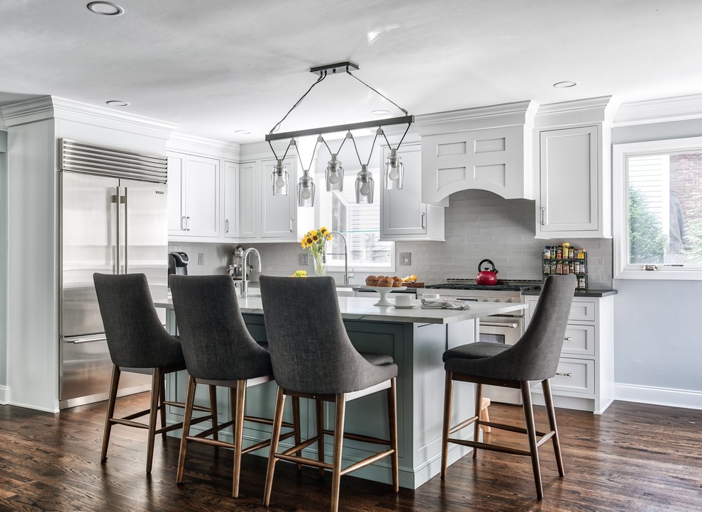 Transitional Style Updated Kitchen - Transitional - Kitchen - New York ...