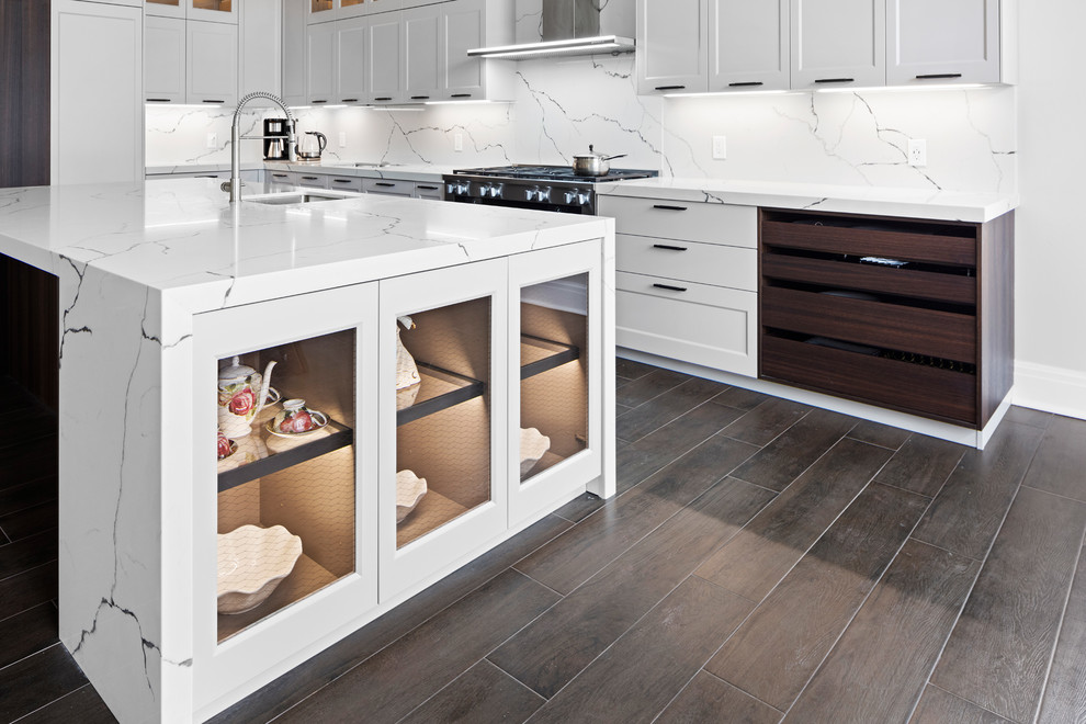 Transitional style with modern twist - Transitional - Kitchen - New ...