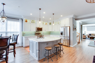 Transitional Two-Finish Kitchen Remodel Frederick, MD - Transitional ...