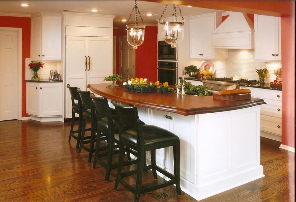 Transitional, White - Traditional - Kitchen - Kansas City - by ...