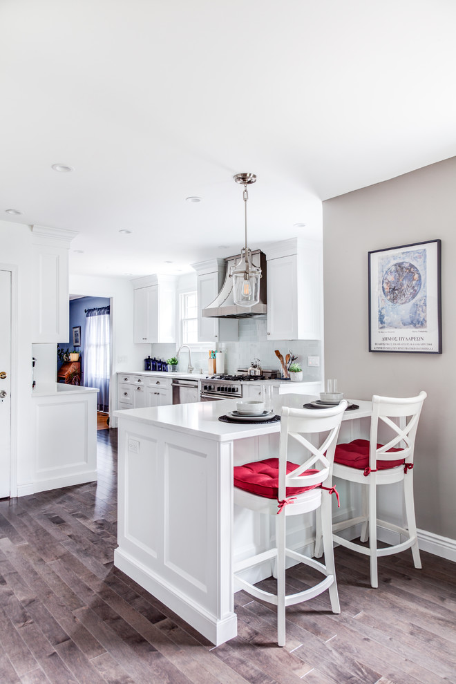 Transitional White Italian Kitchen - Transitional - Kitchen - New York ...