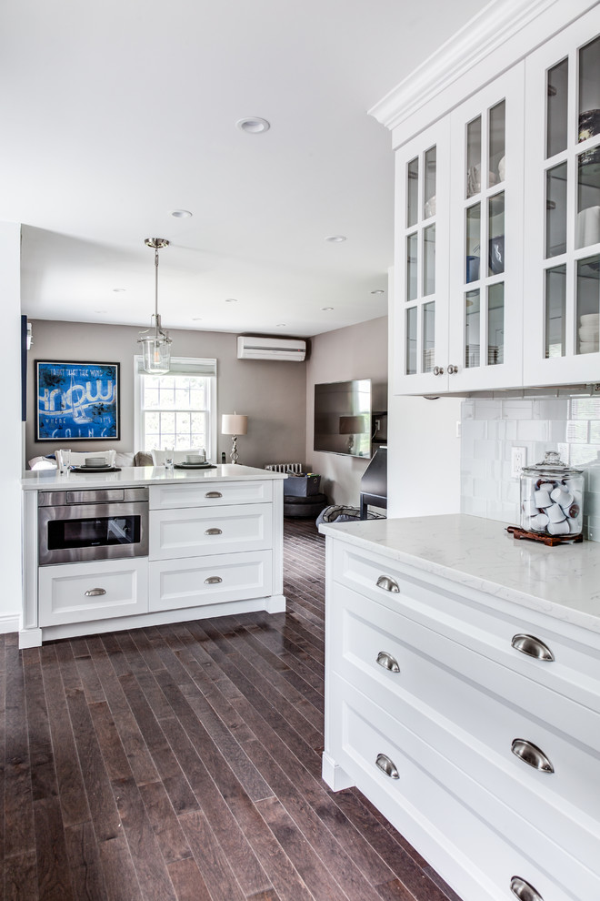 Transitional White Italian Kitchen - Transitional - Kitchen - New York ...