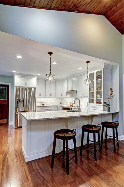 Transitional White Kitchen Design Blue Bell, PA - Transitional ...
