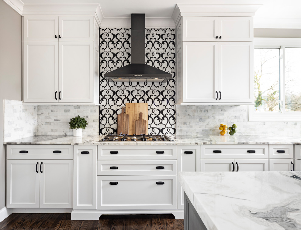 Transitional White Kitchen - Transitional - Kitchen - Detroit - by ...