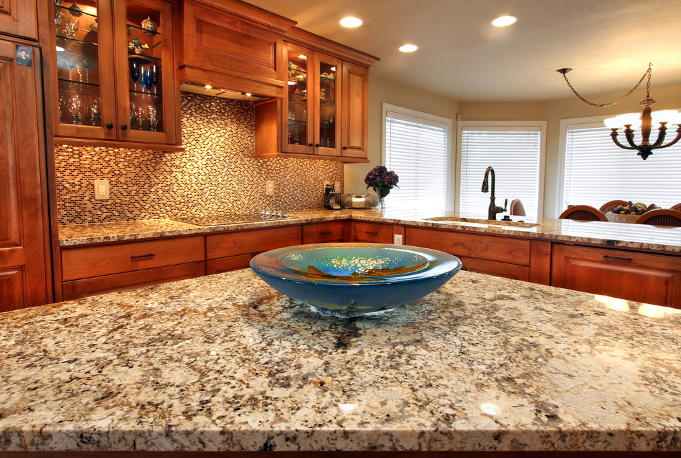Triangular Island - Traditional - Kitchen - Boise - by Artistic Granite ...