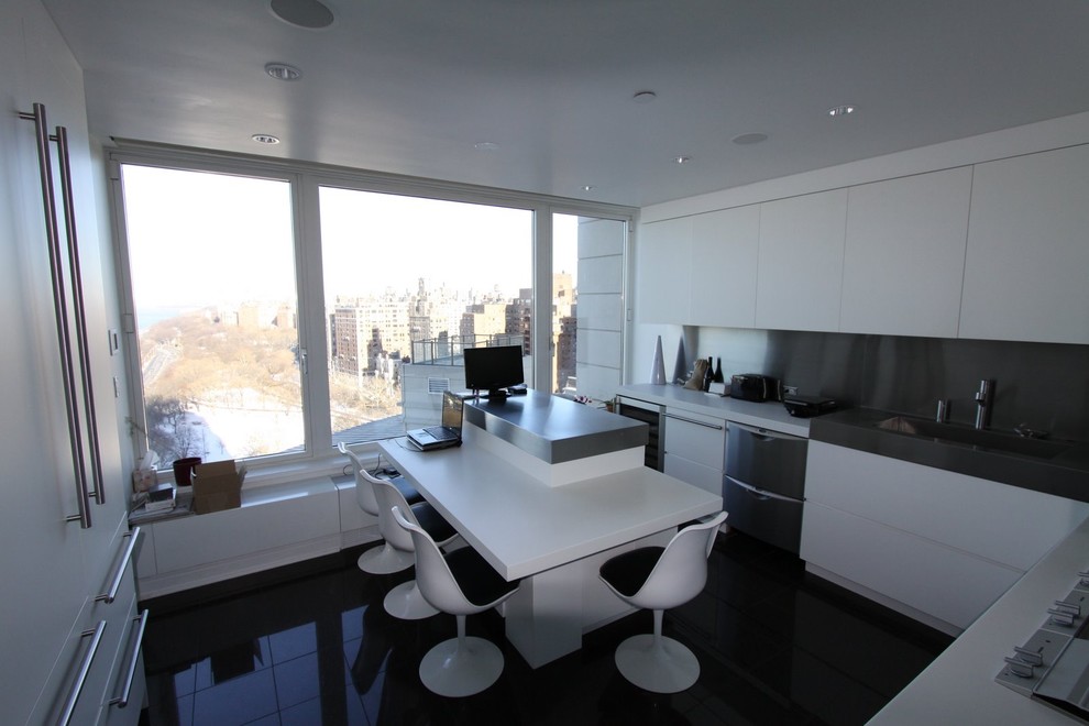 Trump Condo - Modern - Kitchen - Other - by DESIGN QUEST NY, LTD. | Houzz
