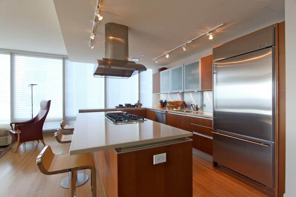 Trump Tower - Kitchen And Library Renovation - Modern - Kitchen ...