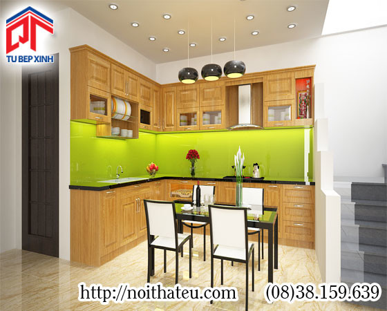 Tủ bếp gỗ sồi cho phòng bếp sang trọng, ấm cúng PTM-5 - Kitchen - Other ...