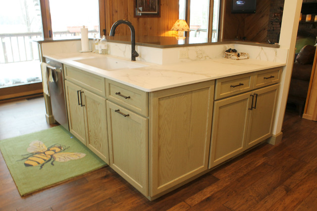 Turtle Lake Expanded Cabin Kitchen - Transitional - Kitchen ...